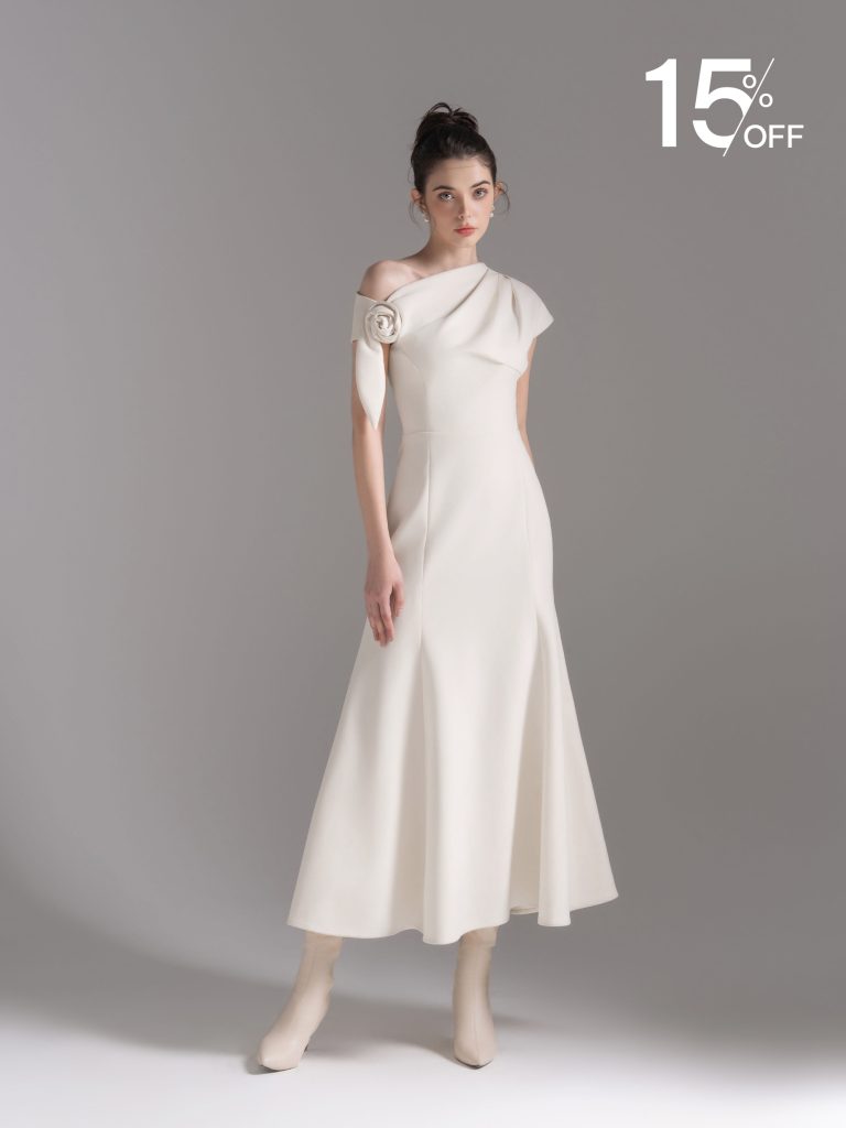 Alision Fishtail Midi Dress – Lallee Design